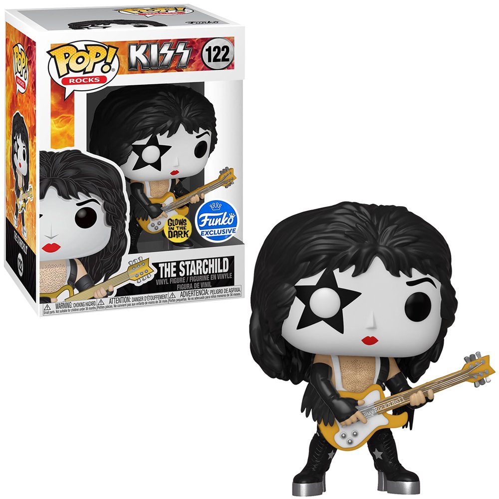 Funko Pop Kiss - The Starchild (Exclusive - Glow) - SuperMegaPop