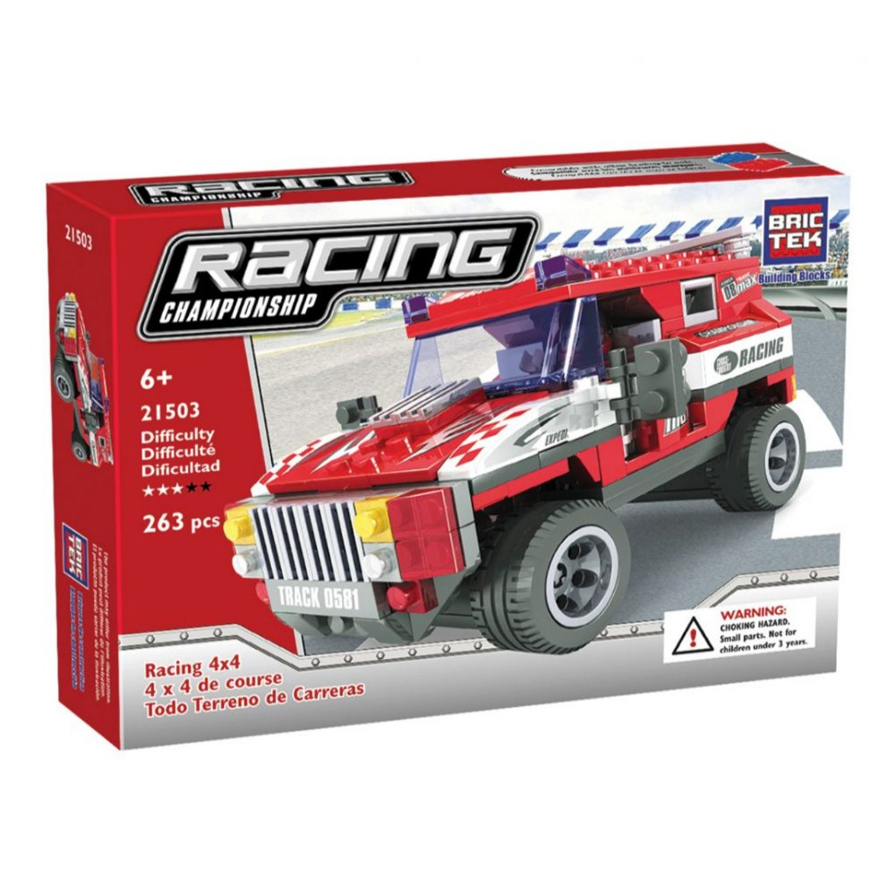 BricTek Bloques de Construcción Carro - Racing 4x4 (263 piezas ...