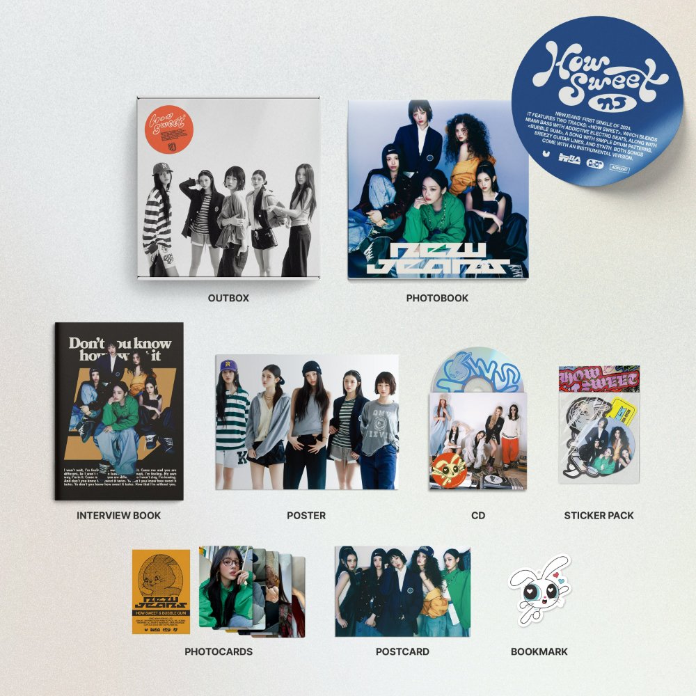 Album NewJeans - How Sweet Standard - Version Minji - Kpop - SuperMegaPop